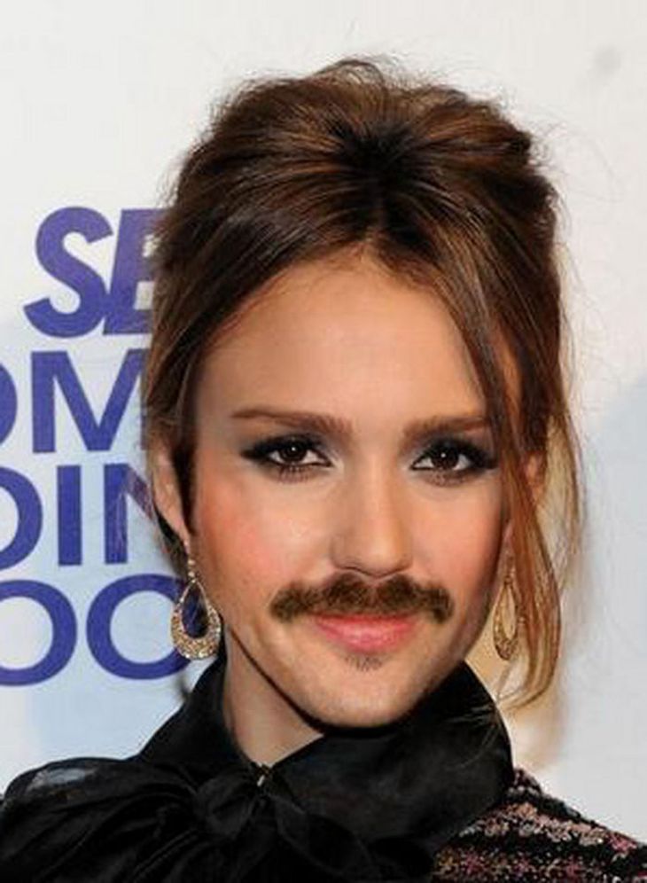 Las mujeres más bellas con barba gracias al Photoshop