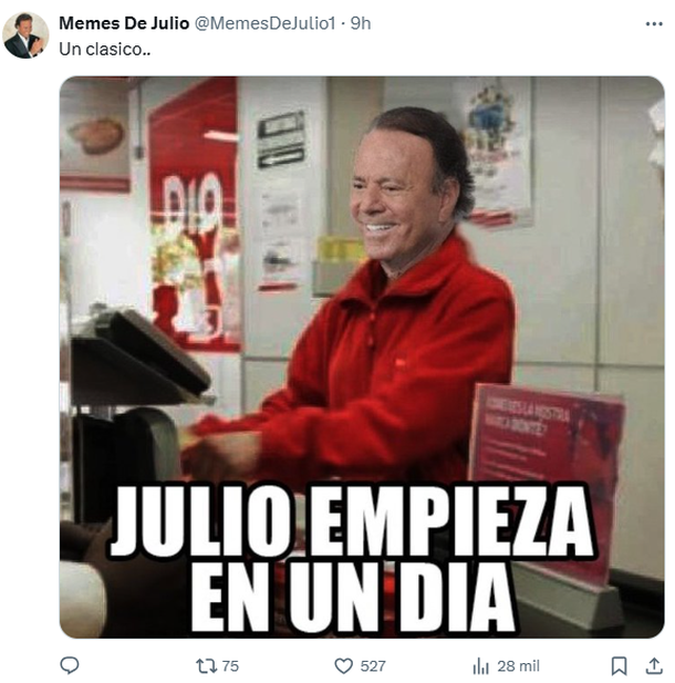 A puro meme: llega el mes que tiene a Julio Iglesias como protagonista