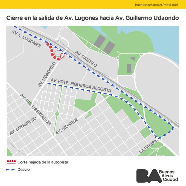 Autopista: cierran por obras por dos meses la salida de Lugones hacia ...