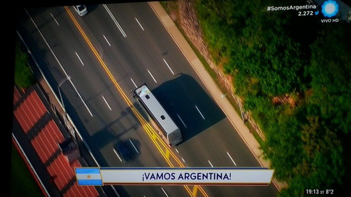 Ya se palpita: así llegaba el micro de Argentina para jugar la final ...