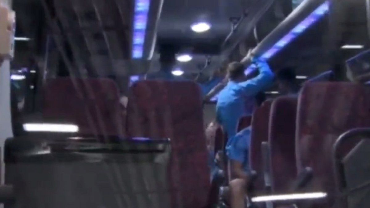 Que lo llevan adentro...: así llegó el micro argentino