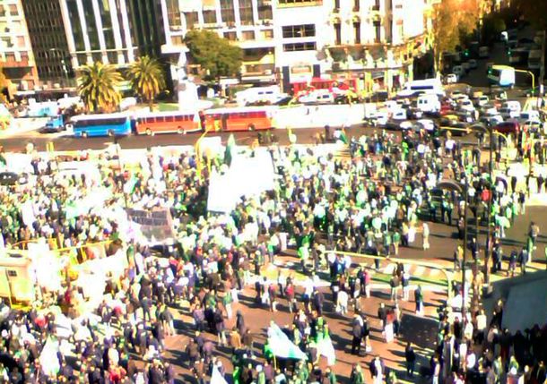 Así está ahora la 9 de Julio