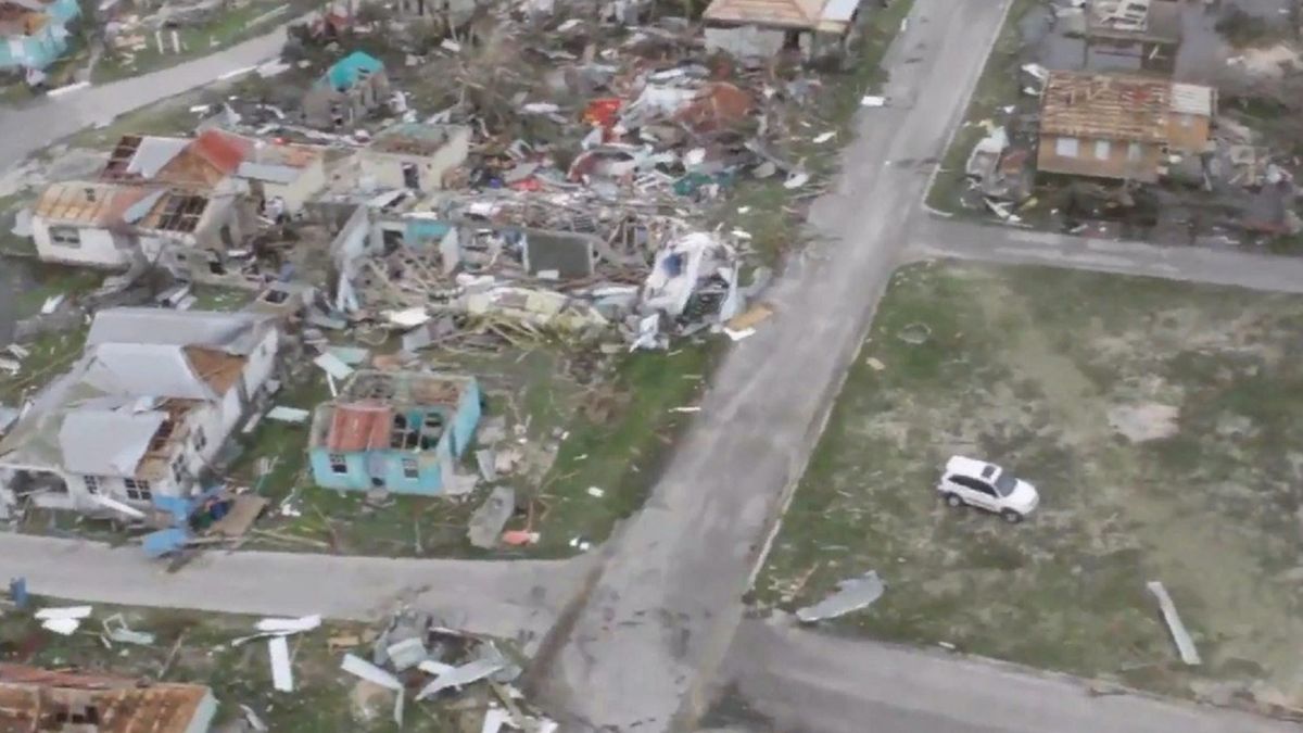 El huracán Irma destruyó el 90% de la isla de Barbuda