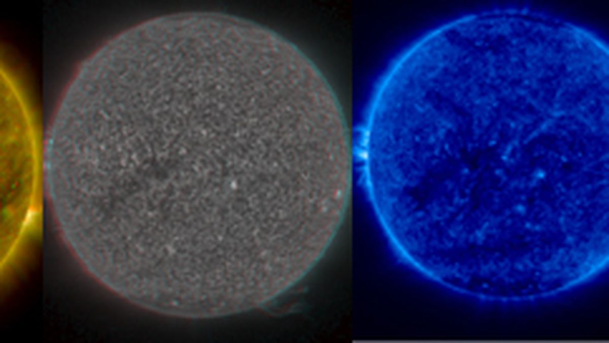 Difunden las primeras fotografías tridimensionales del Sol Difunden las primeras fotografías tridimensionales del Sol