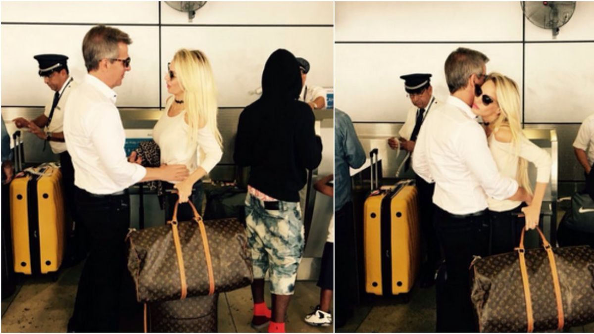 Luli Salazar y Martín Redrado, juntos en Miami: las fotos en el aeropuerto