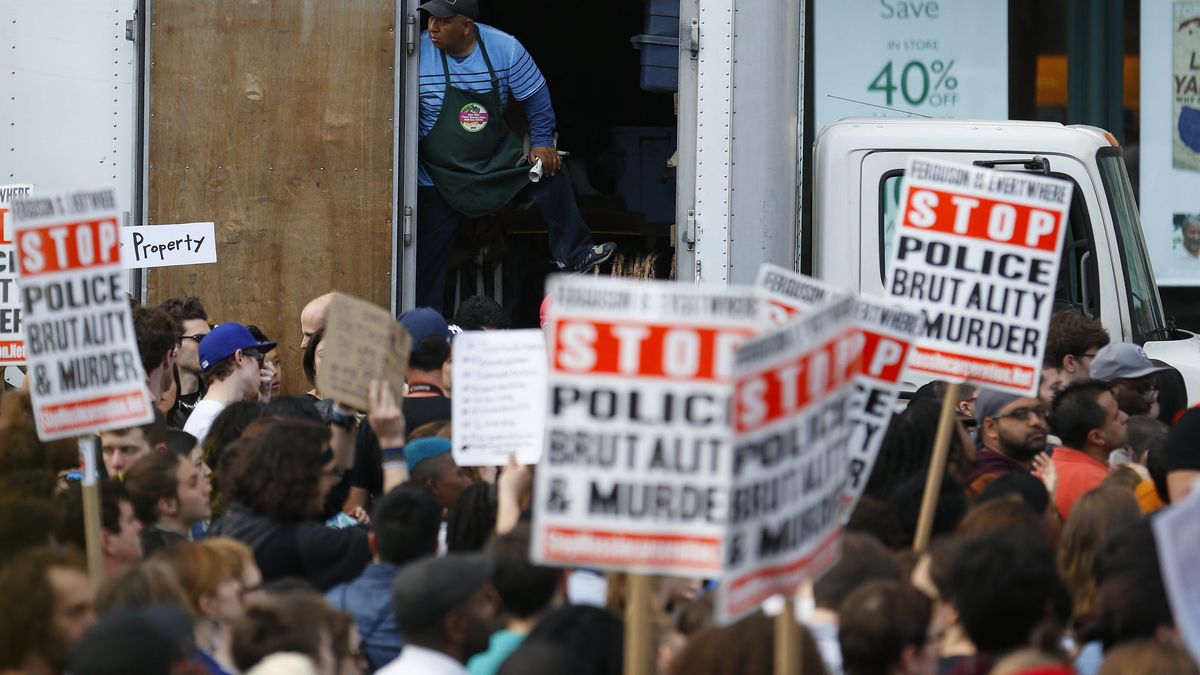 Tensión racial: la protesta en Nueva York, en imágenes