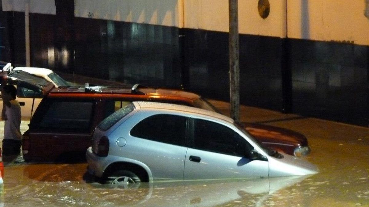 Comodoro Rivadavia, bajo el agua por un fuerte temporal