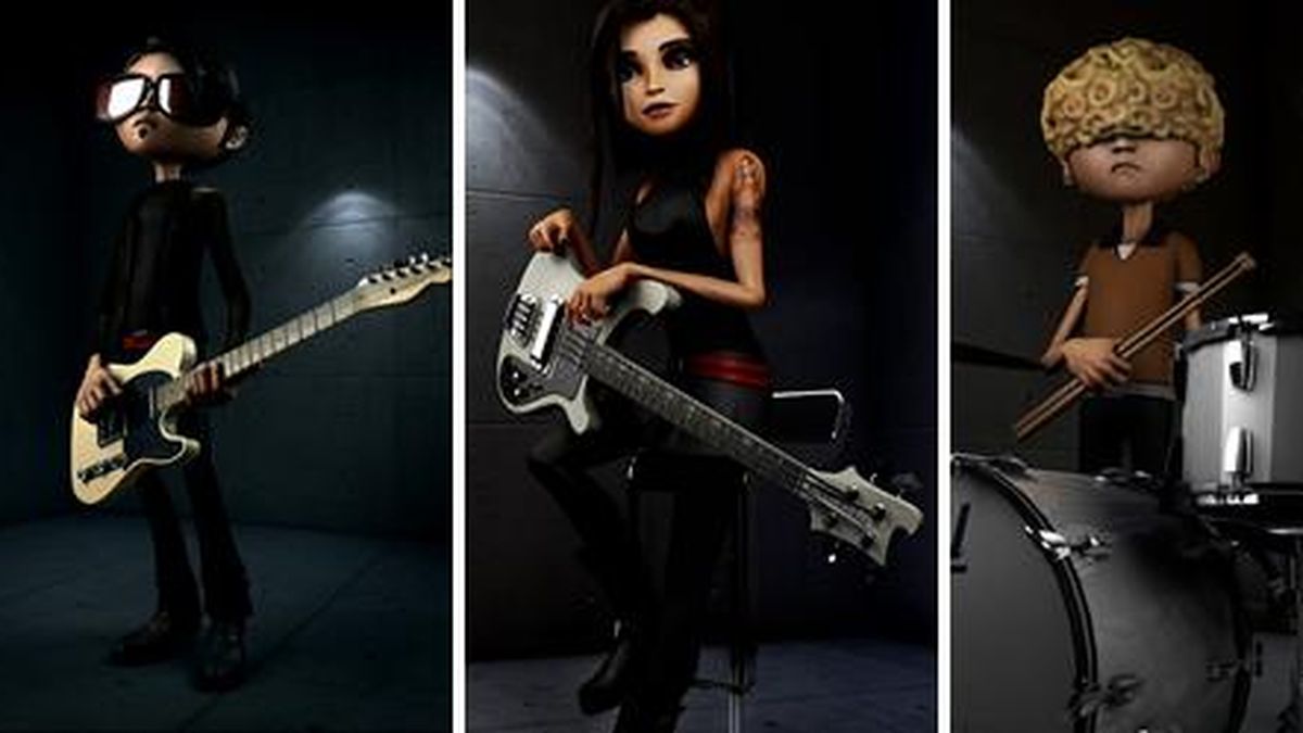 La banda animada que entra a los rankings del rock en la Argentina