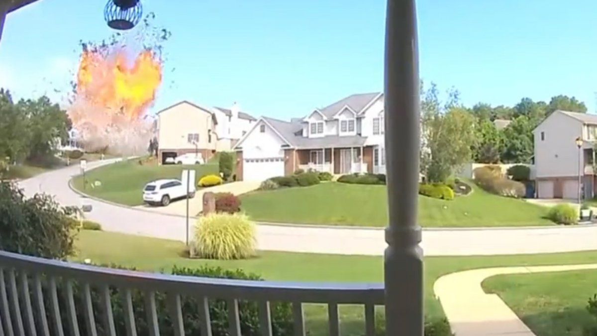 Así explotó una casa en Estados Unidos: cinco muertos