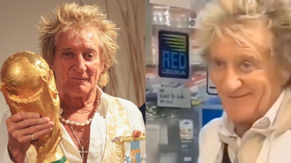 Rod Stewart en Argentina: posó con la Copa del Mundo y visitó una ...
