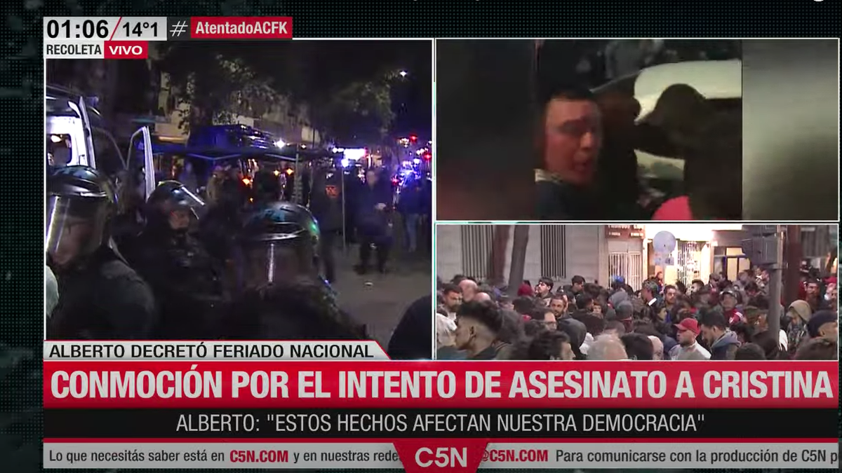 Rating: el día del atentado contra CFK, C5N se metió entre La Voz ...