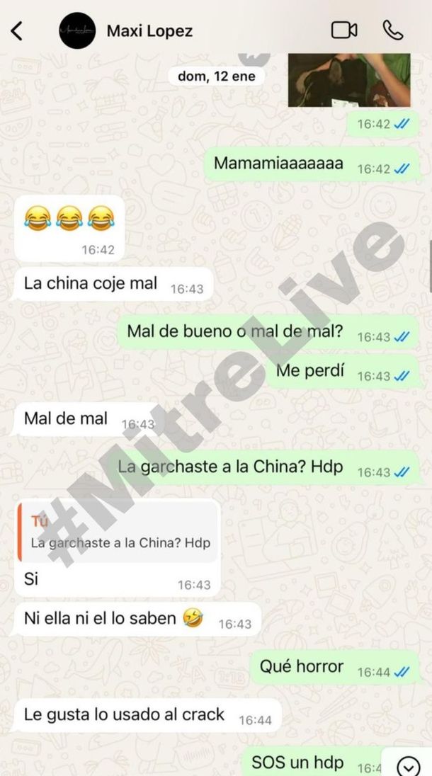 Filtran chats sexuales de Maxi López sobre la China Suárez: qué dicen