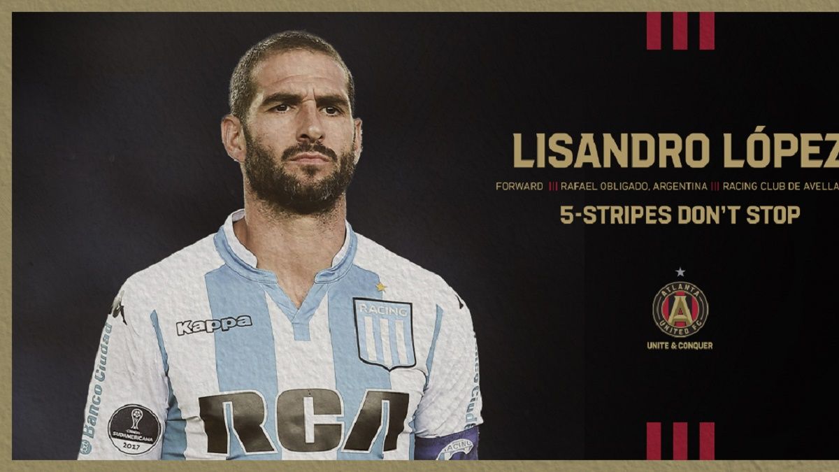 Lisandro López, nuevo futbolista del Atlanta United de la MLS