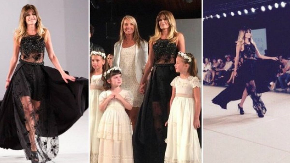 Isabel Macedo deslumbró en su debut en la pasarela