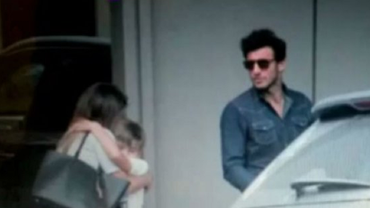 VIDEO: Pico Mónaco acompañó a Pampita a buscar a su hijo