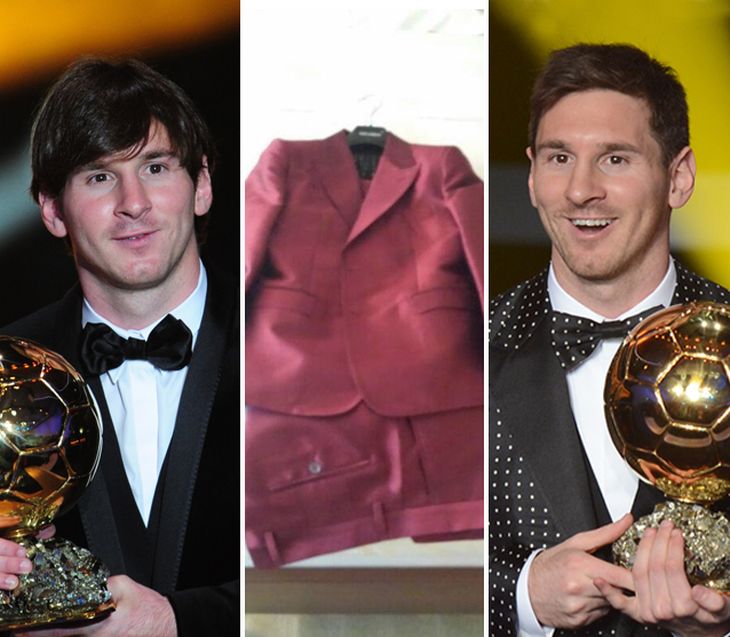 Así se vistió Lionel Messi en la gala del Balón de Oro
