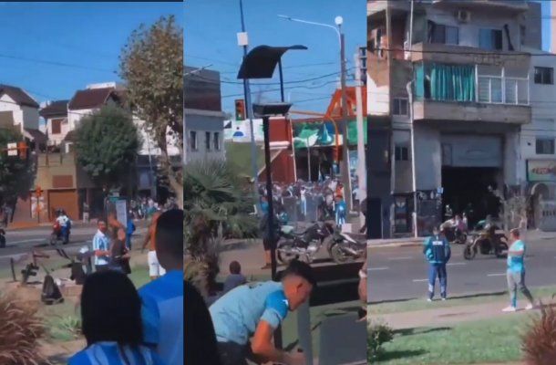 Incidentes entre dos facciones de la barra de Racing