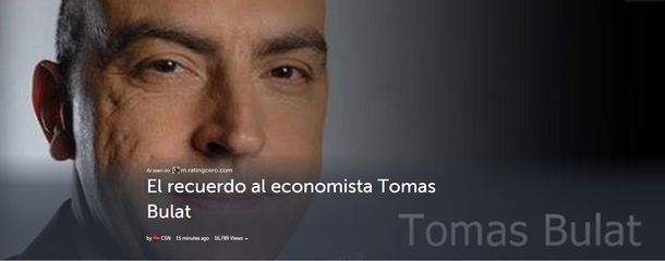 Amigos y colegas recuerdan a Tomás Bulat en Twitter