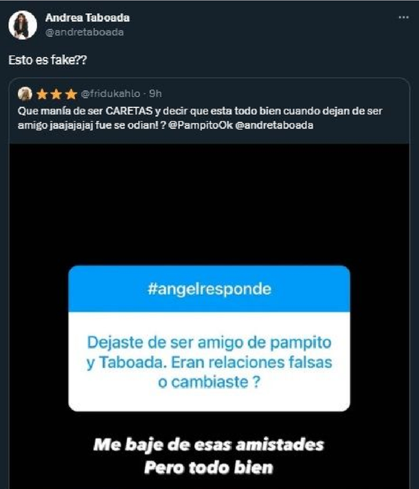 Ángel de Brito se reencontró con Andrea Taboada y desmintió rumores de ...