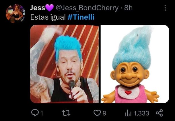 Marcelo Tinelli se tiño el pelo de azul y provocó una lluvia de memes ...