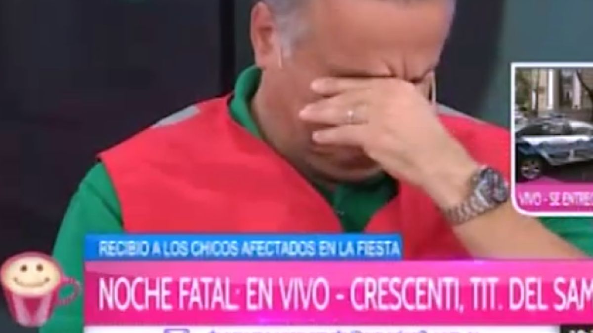 Crescenti se quebró en TV al hablar de las víctimas de la Time Warp