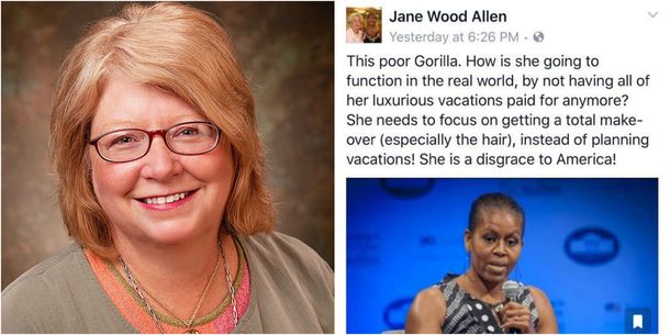 Echaron a una maestra por llamar gorila a Michelle Obama en Facebook