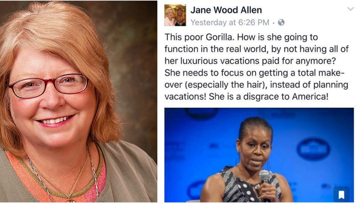 Echaron a una maestra por llamar gorila a Michelle Obama en Facebook