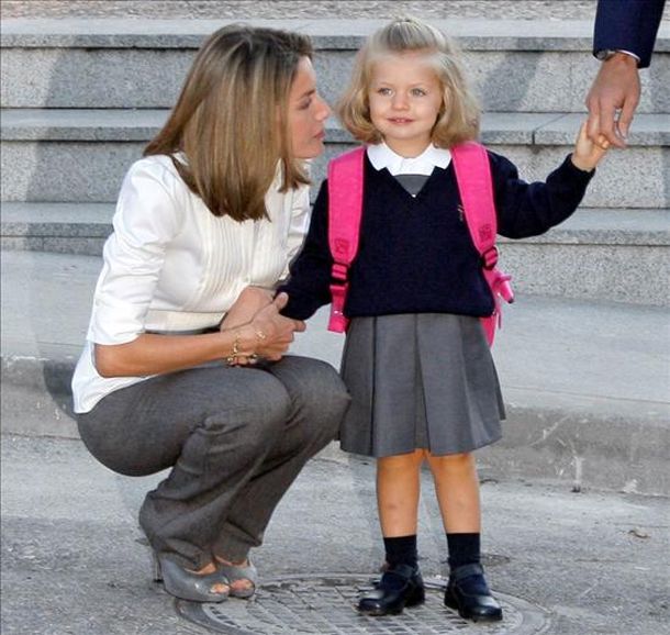 La Infanta Leonor tiene 3 años y ya va ocho horas diarias al nuevo colegio