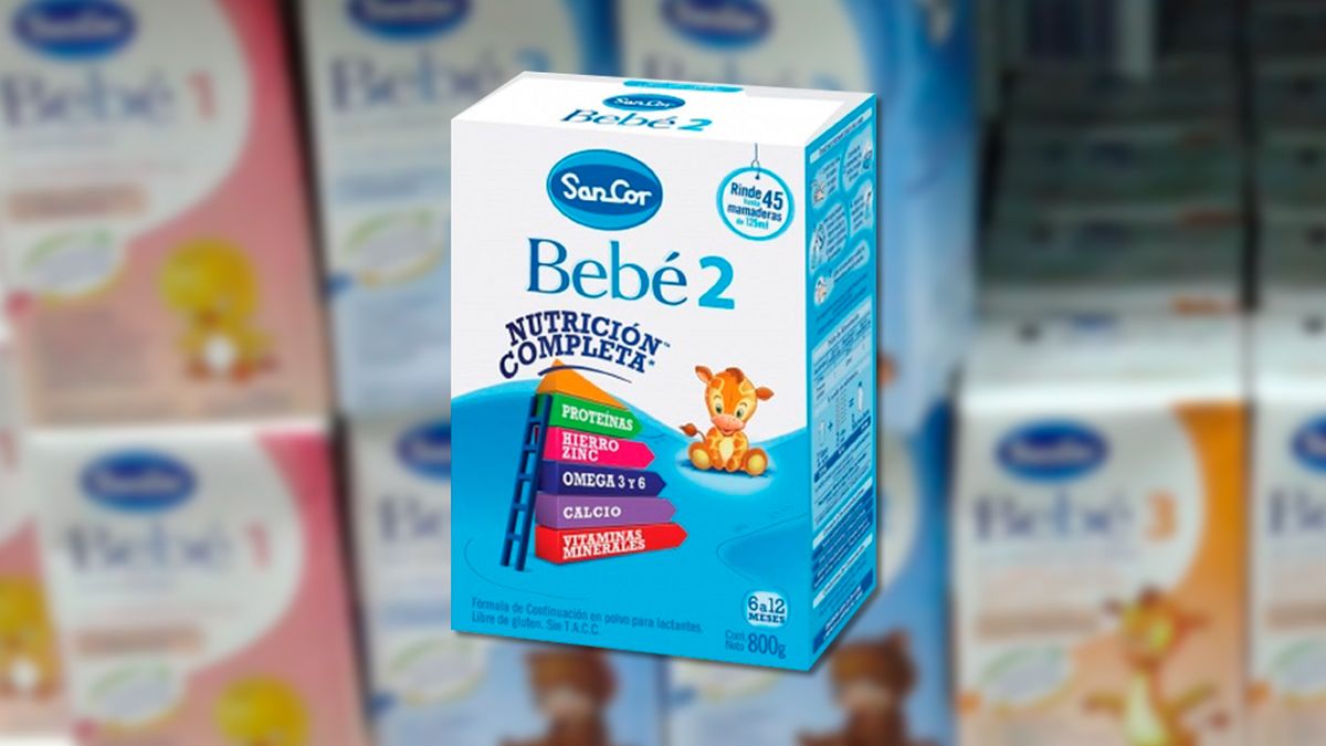 SanCor objetó el procedimiento para analizar la leche Bebé 2 en polvo