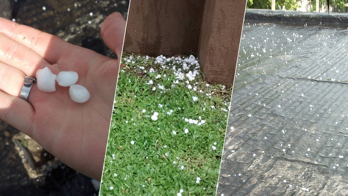 Rige un alerta meteorológico y ya cayó granizo en el Conurbano