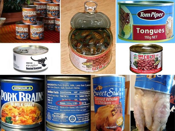 Conocé los alimentos enlatados más extraños del mundo
