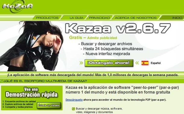 Vuelve el Kazaa... pero será pago