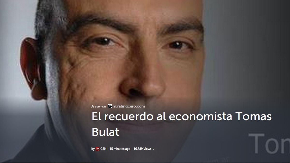 Amigos y colegas recuerdan a Tomás Bulat en Twitter