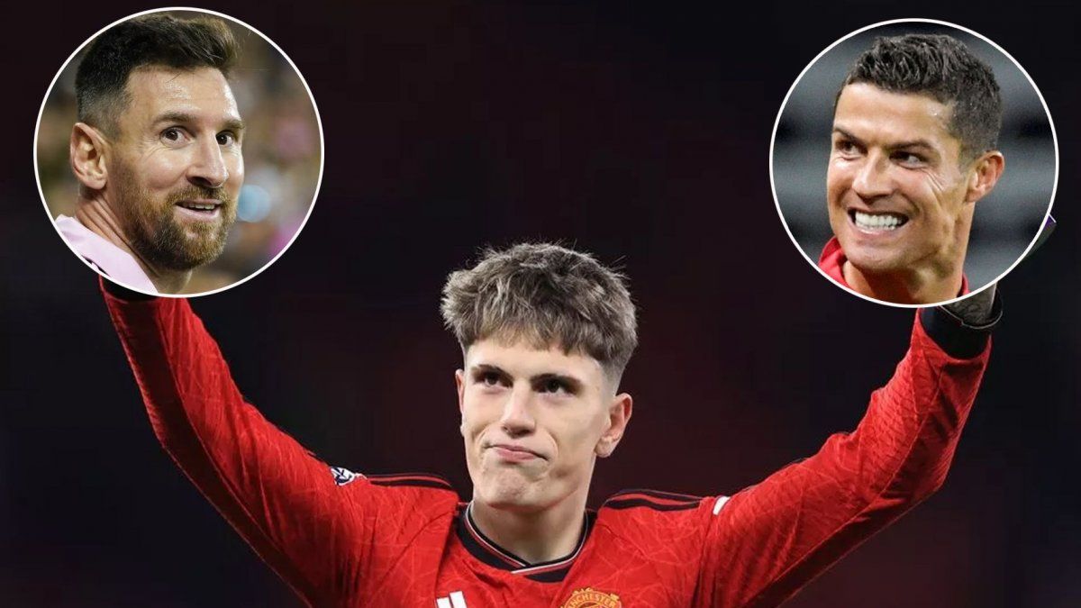 La inesperada respuesta de Garnacho al elegir entre Messi y Cristiano ...