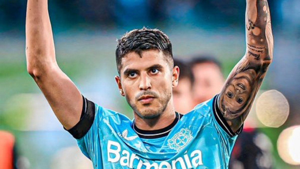 Exequiel Palacios convirtió un gol agónico para el triunfo de Bayer Leverkusen frente a Augsburgo