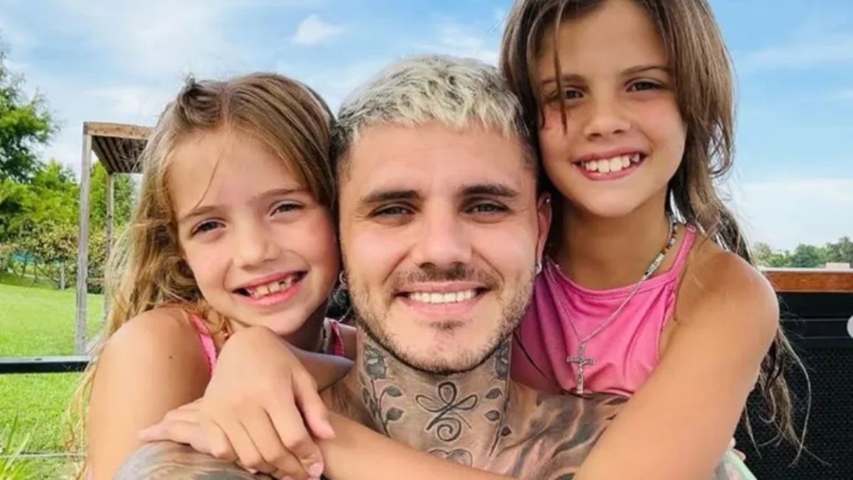 Primer paso para Mauro Icardi: se reencuentra con sus hijas en un entorno judicial