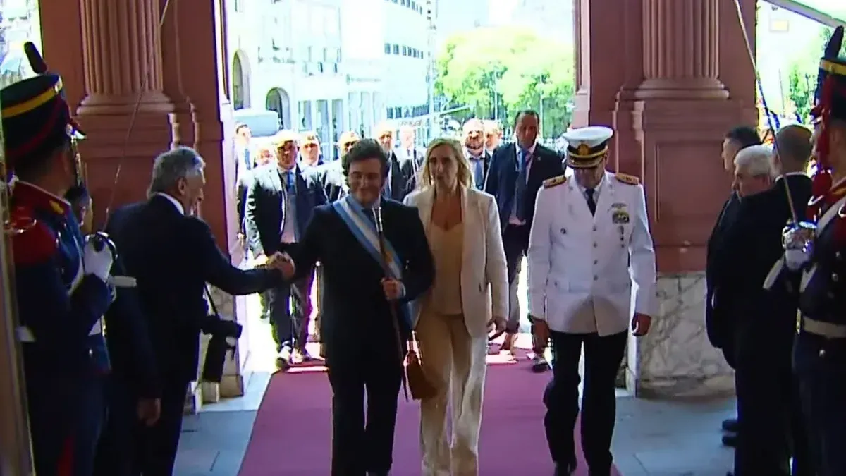 El ingreso de Javier Milei a la Casa Rosada