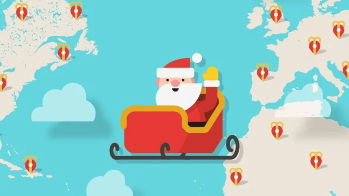 Dónde está Papá Noel ahora, según Google Santa Tracker