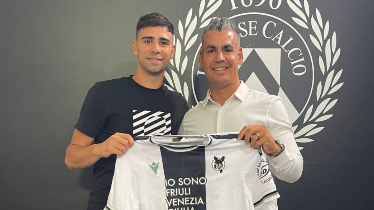 Lautaro Gianetti fue presentado como nuevo jugador del Udinese de Italia