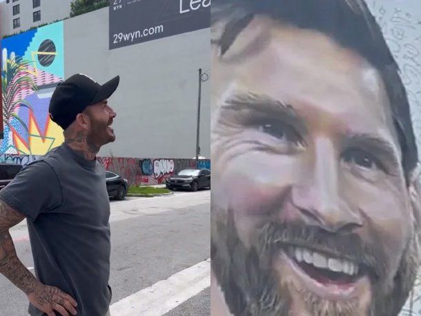 La reacción de DAVID BECKHAM Al ver un MURAL de LIONEL MESSI en MIAMI