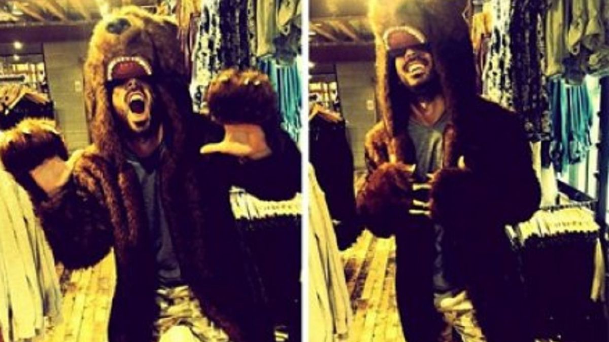 Amor-oso: ¿quién se disfrazó así para su novia?