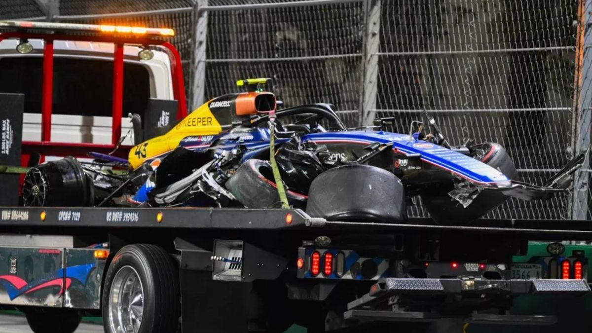 La millonaria cifra que le costó a Williams el choque de Franco Colapinto en Las Vegas