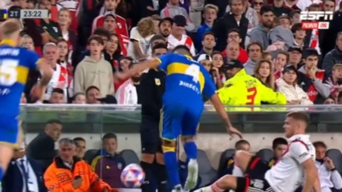 ¿Figal se salvó de la roja? Otra polémica en el Superclásico