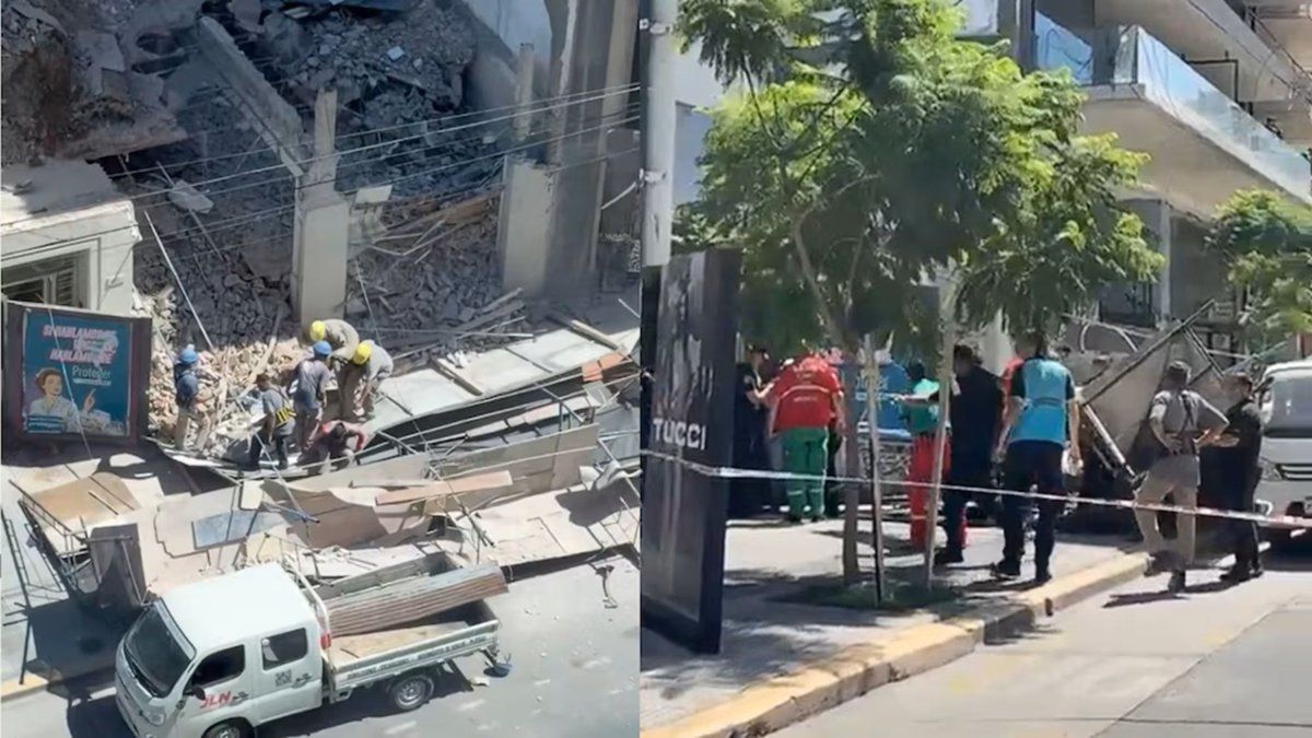 Derrumbe en una obra en Belgrano: un operario herido y corte total en ...