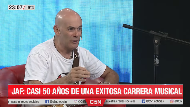 JAF recordó el paquete de guita que ganó grabando jingles