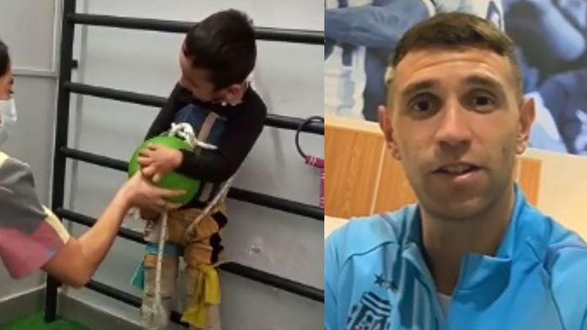 El emotivo video con el que Dibu Martínez le respondió a un nene ...