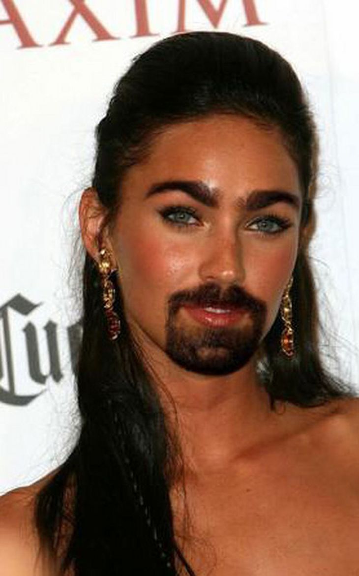 Las mujeres más bellas con barba gracias al Photoshop