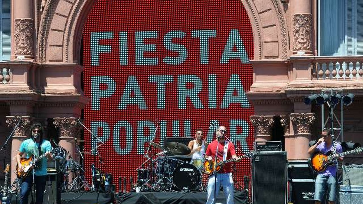 Fiesta popular en la Casa Rosada