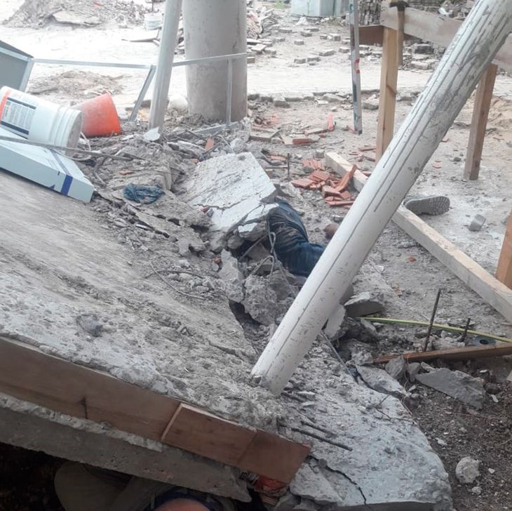 Un muerto y dos heridos por un derrumbe en una construcción en Munro
