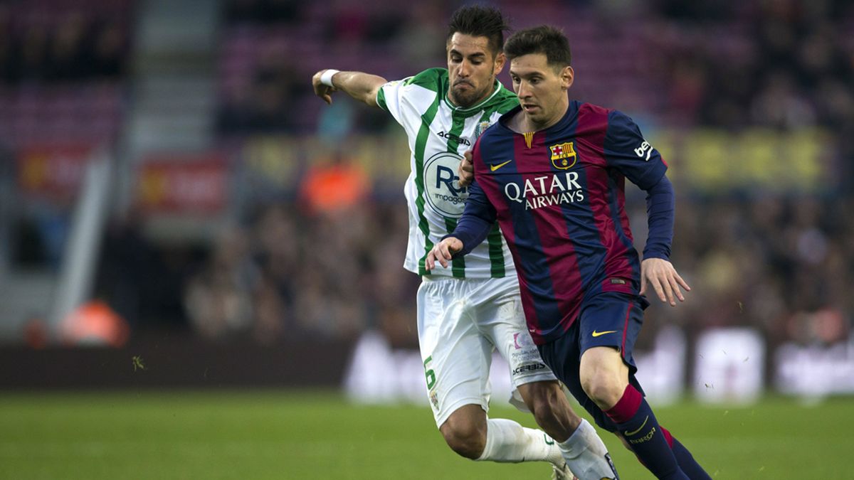 Con dos goles de Messi, Barcelona goleó al humilde Córdoba